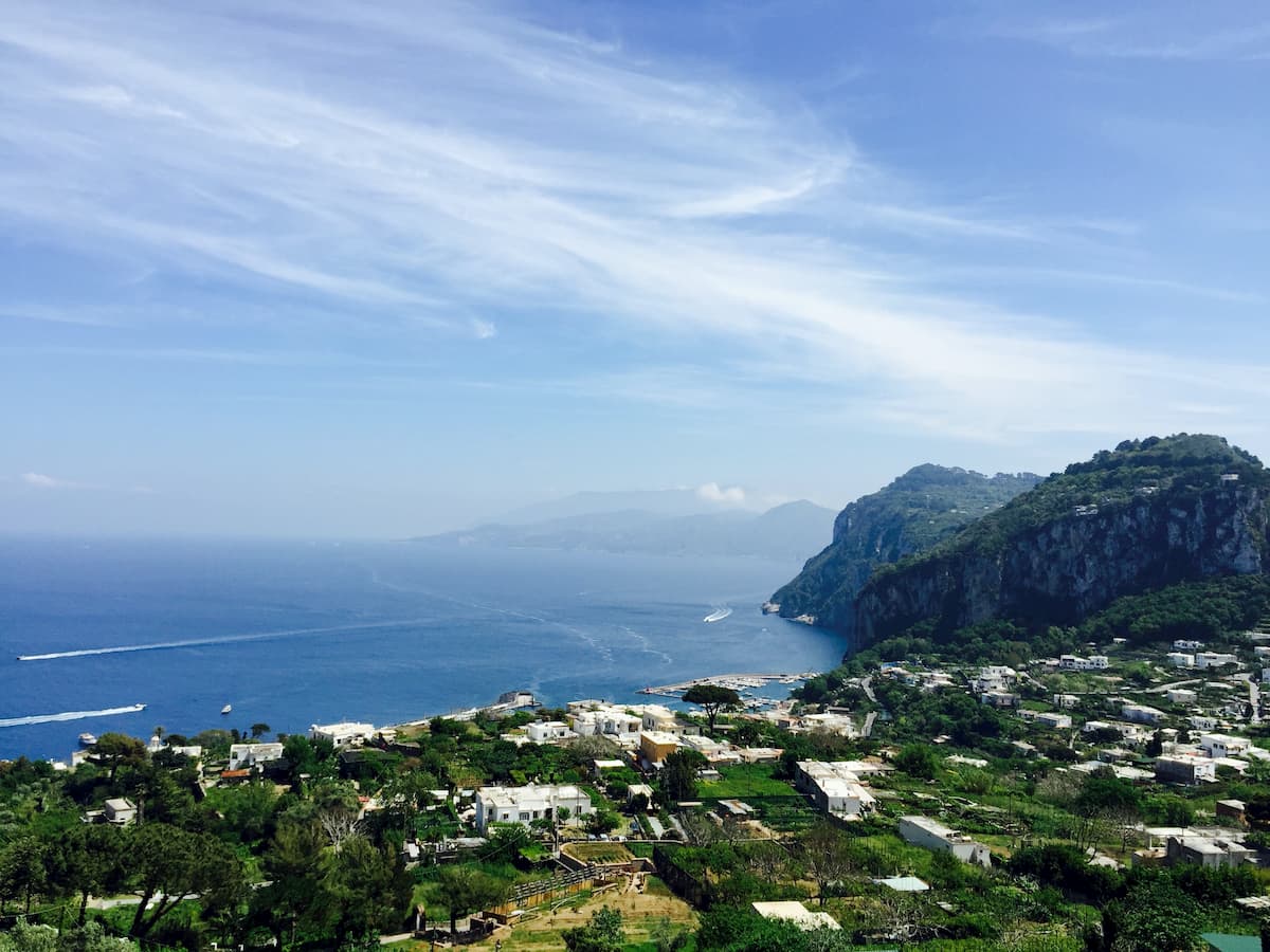 Chair Lift up Monte Solaro in Anacapri, Italy – Cafes and Alleyways